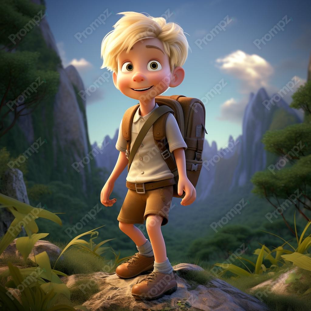 Explorer Kids Cartoon Kids | Midjourney Prompt | Prompts Club