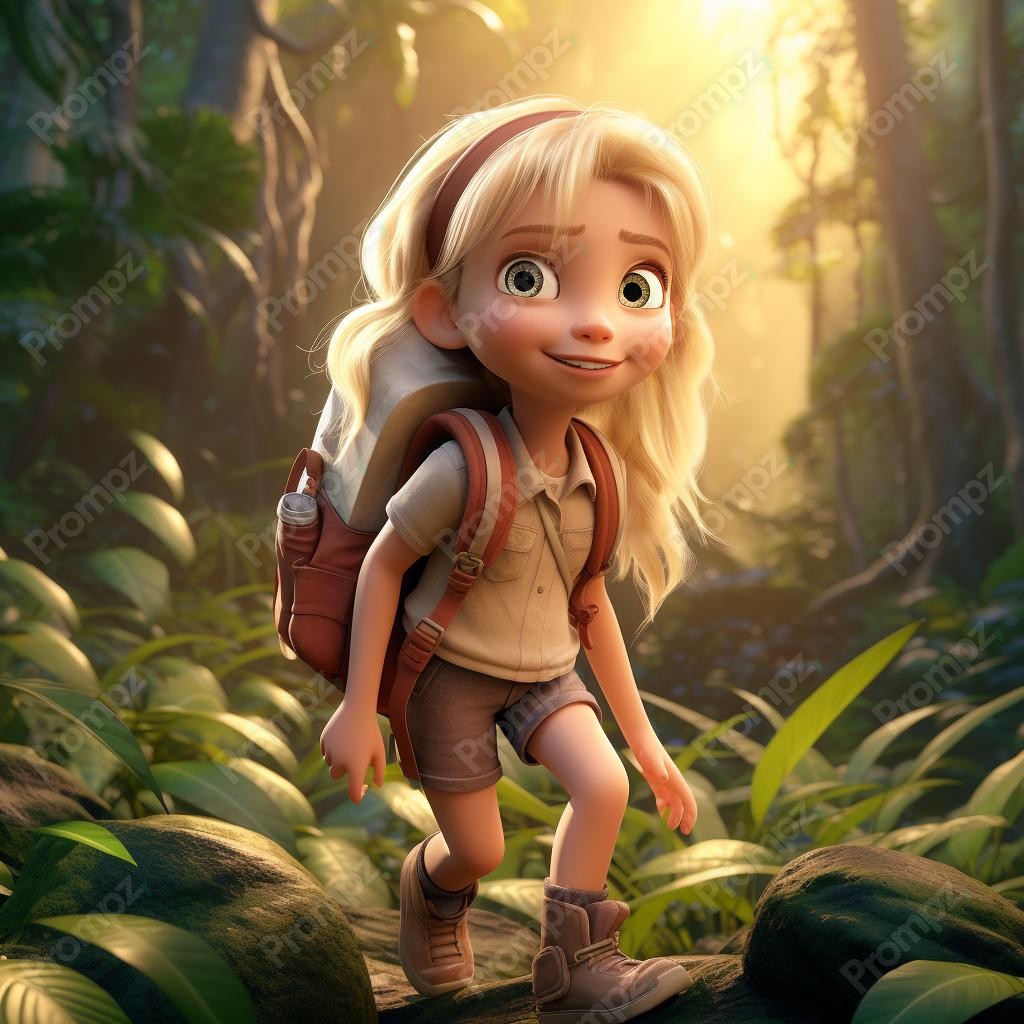 Explorer Kids Cartoon Kids | Midjourney Prompt | Prompts Club