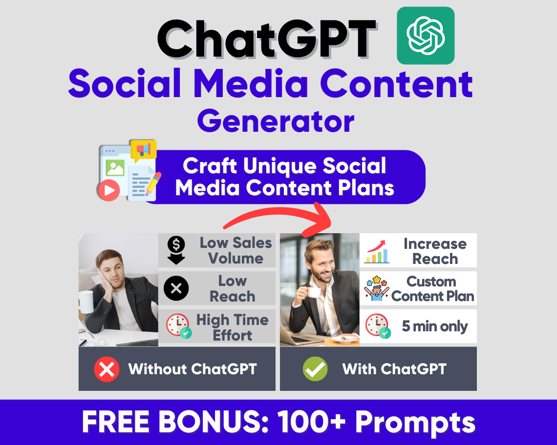 ChatGPT Social Media Content Plan Generator Prompt | GPT Prompt ...