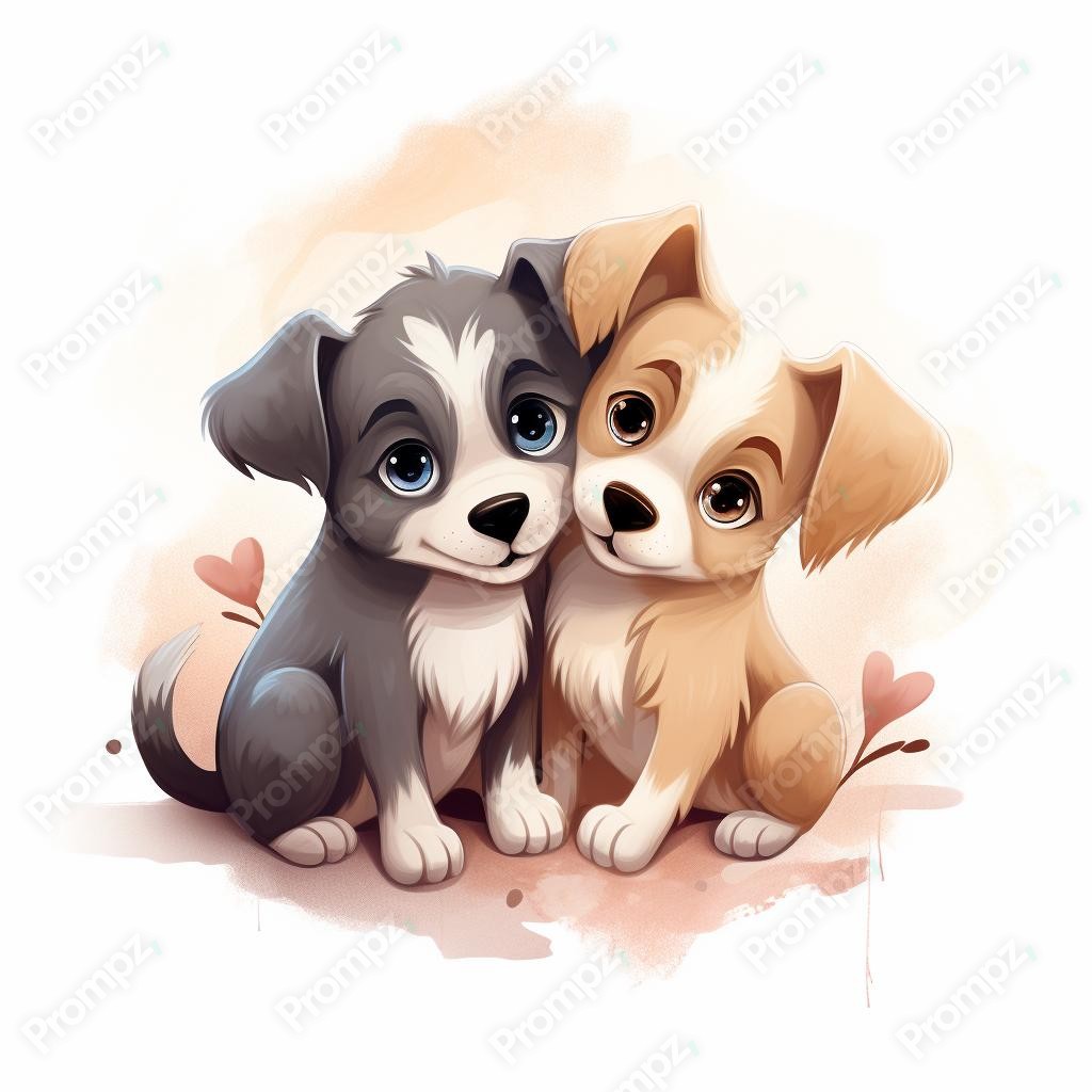 Drawn Cuddling Animals - Drawing for Childrens | Midjourney Prompt ...